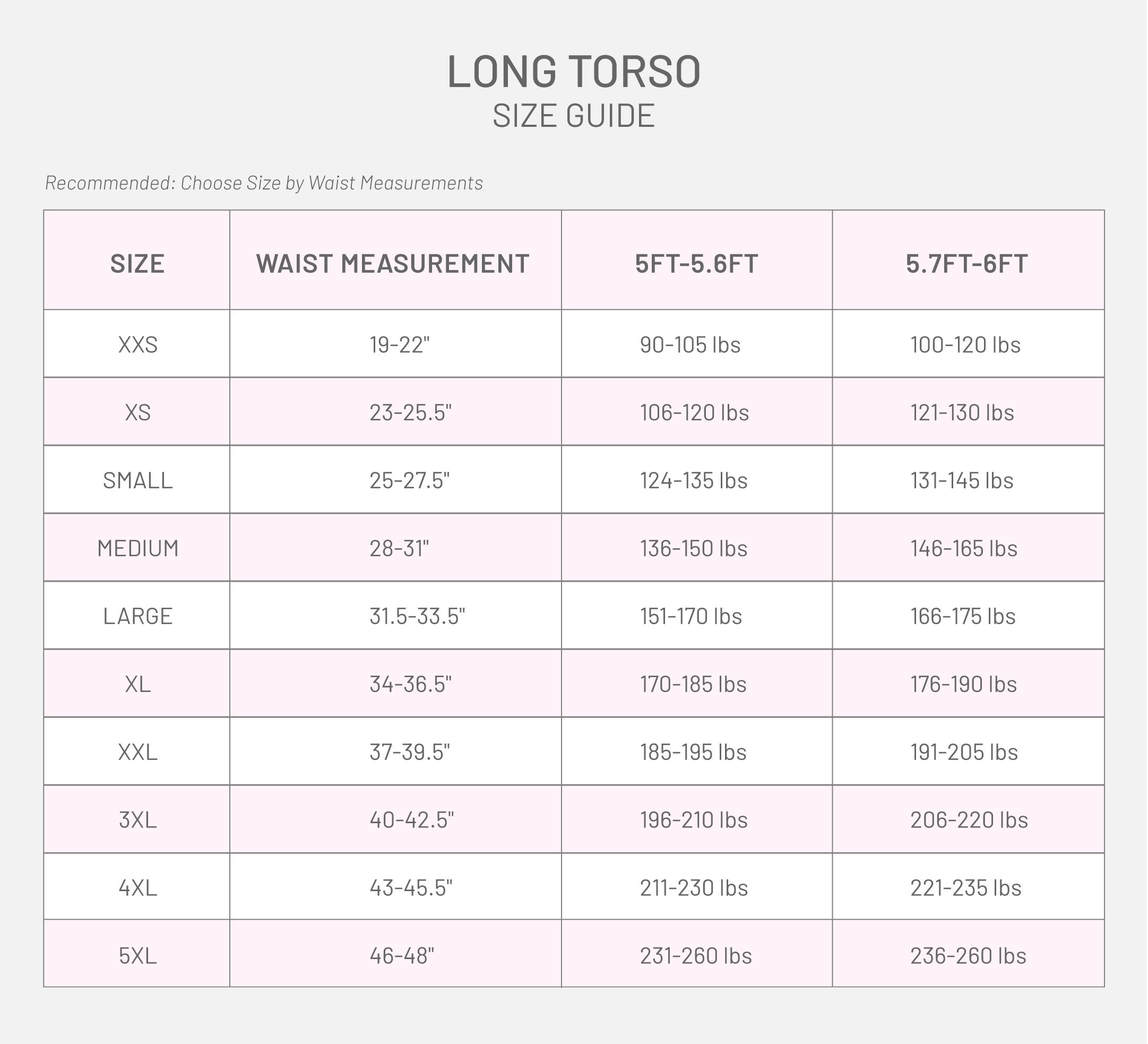 Size Chart – SqueezMeSkinny