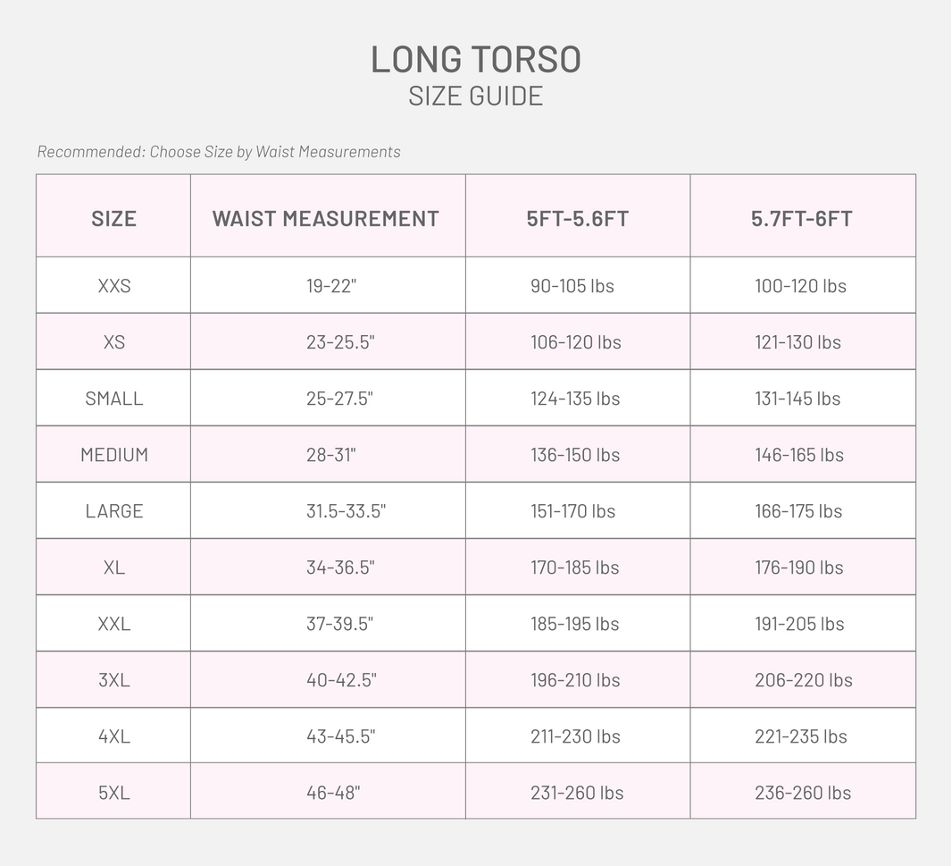 Size Chart – SqueezMeSkinny