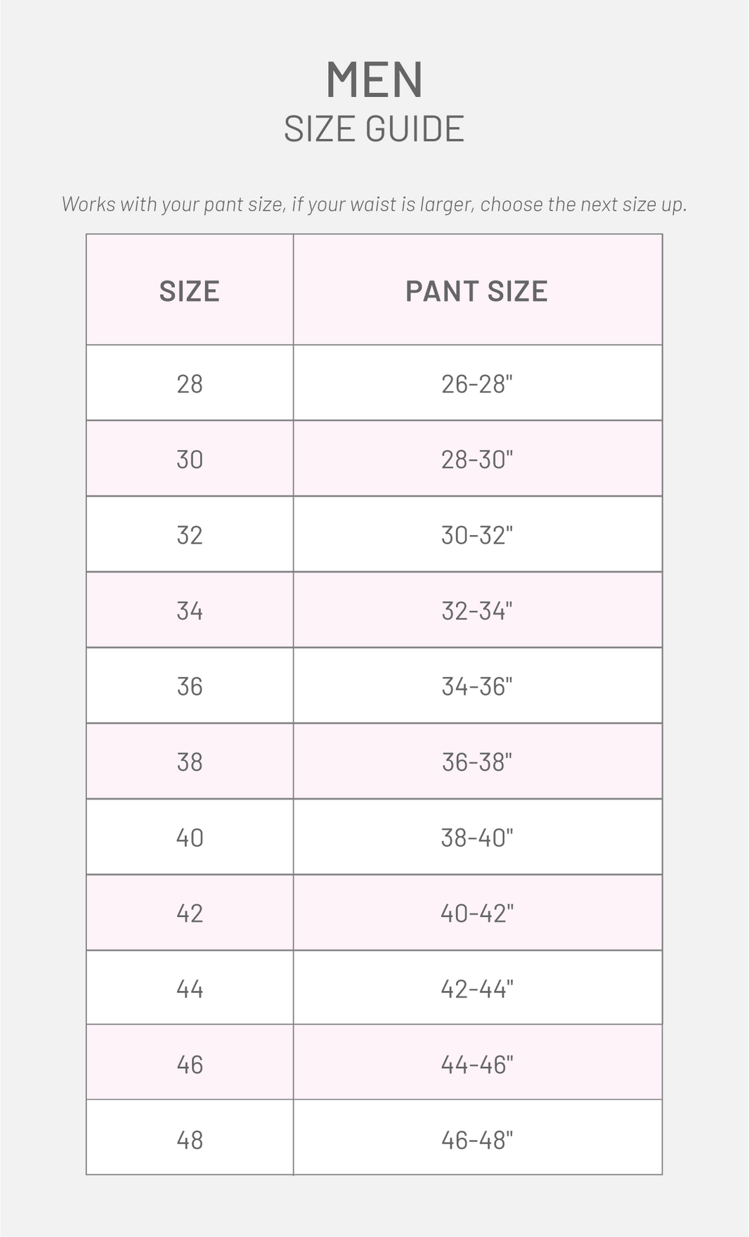 Size Chart – SqueezMeSkinny